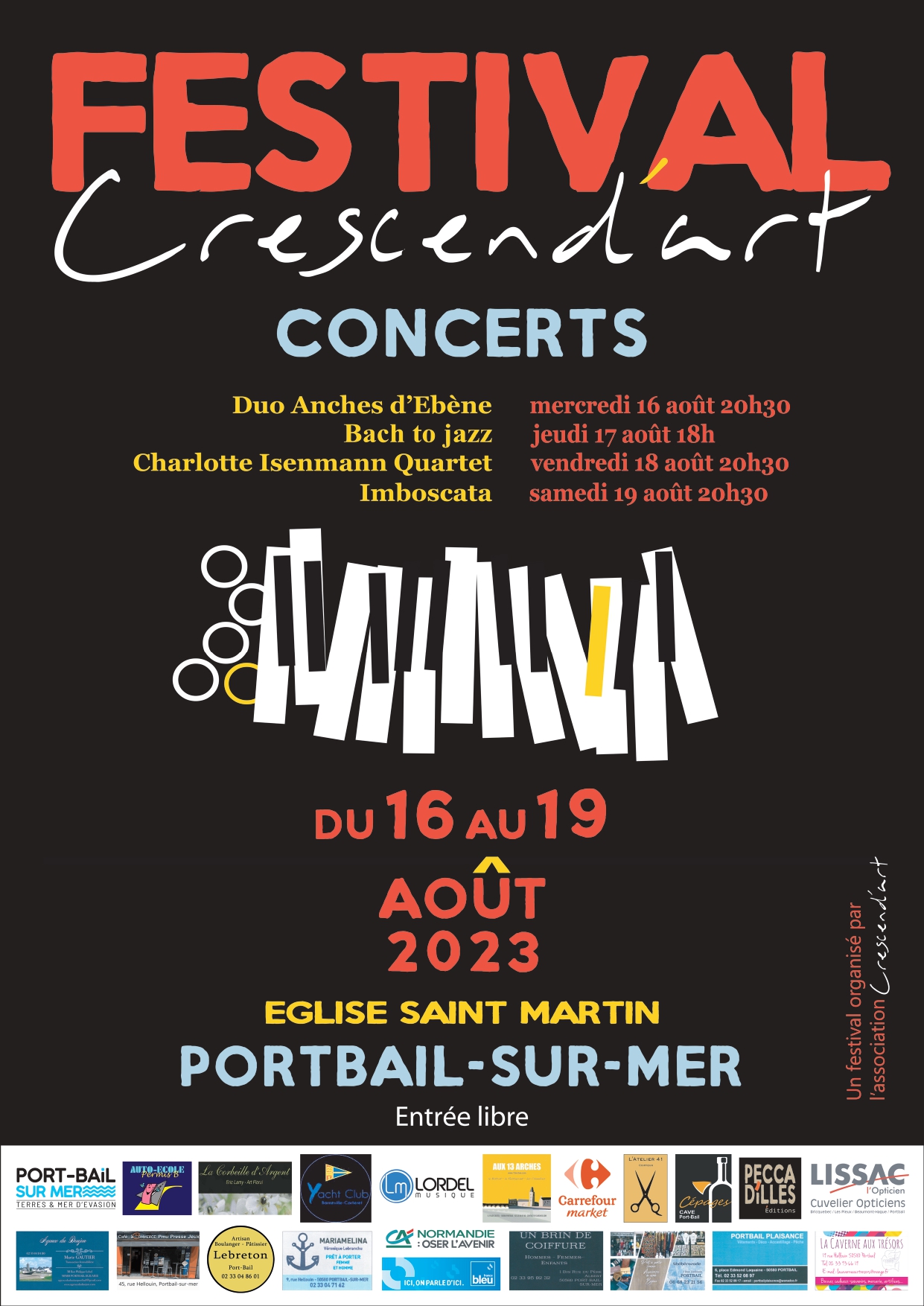 FESTIVAL CRESCEND'ART à PORTBAIL - Mairie de Port-Bail